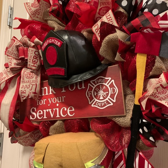 Other | Firefighter Wreath | Poshmark
